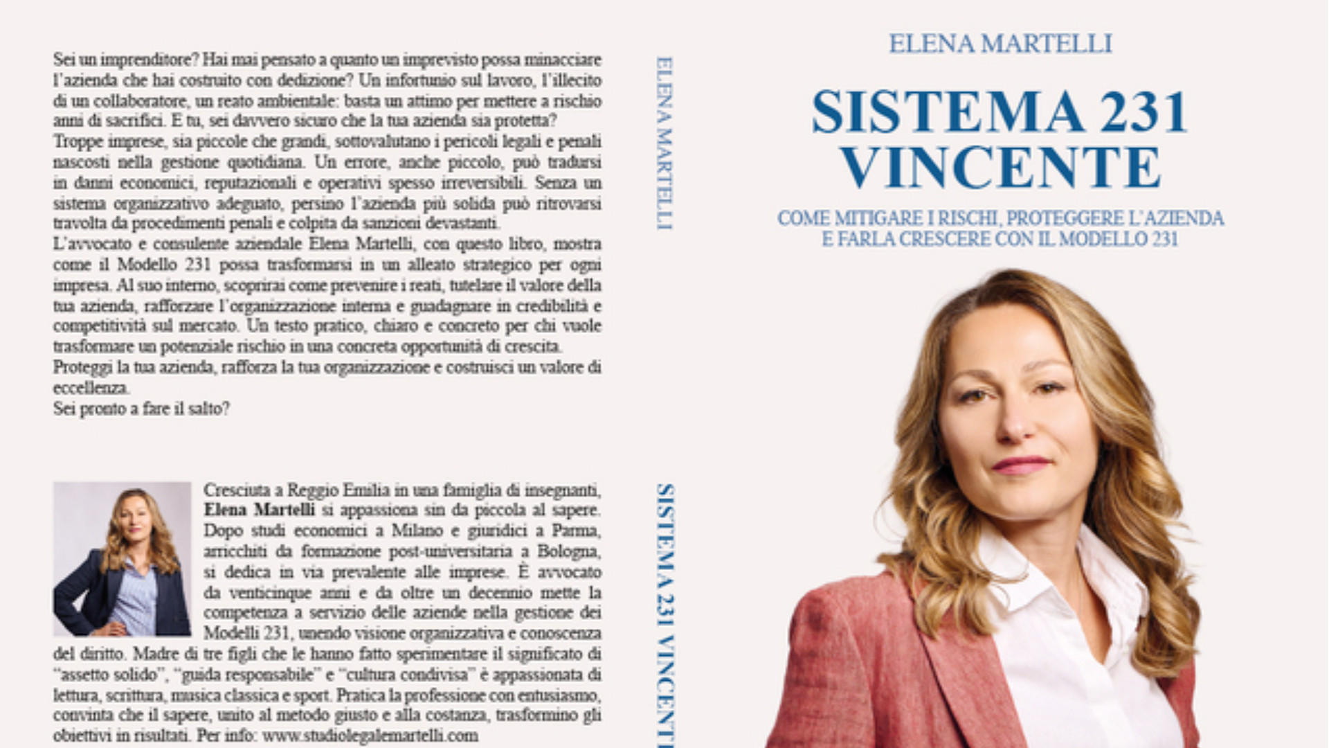 Elena Martelli lancia il Bestseller “Sistema 231 Vincente”