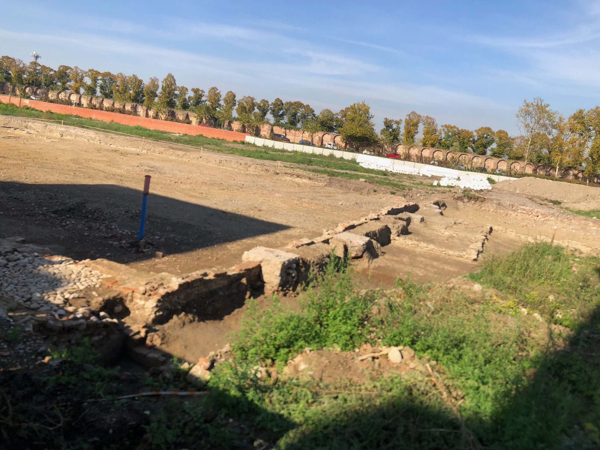 Reperti archeologici all'ex Acna: a rischio 30 posti auto e l'area camper