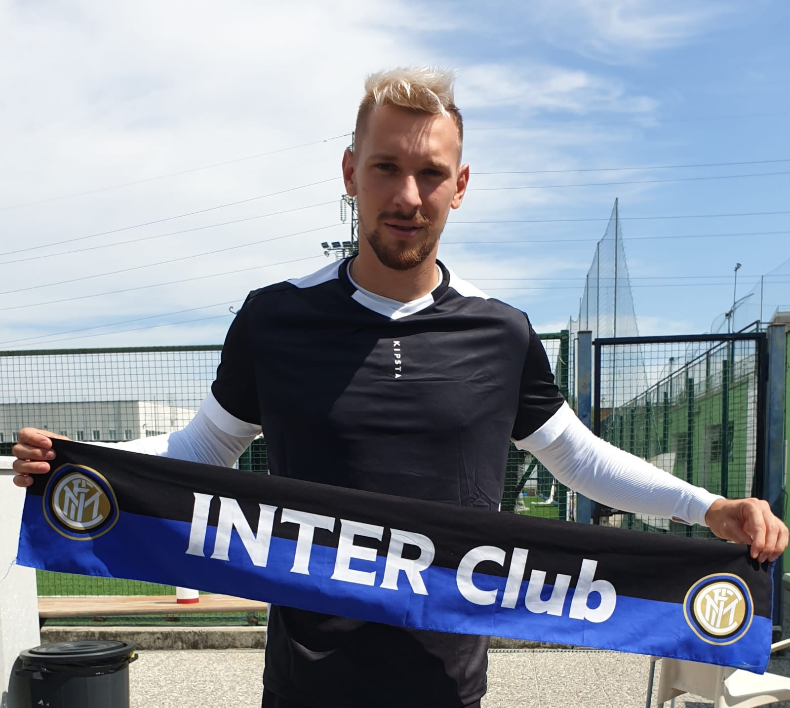 Il portiere dell'Inter Ionut Radu si allena al campo della Spes ...